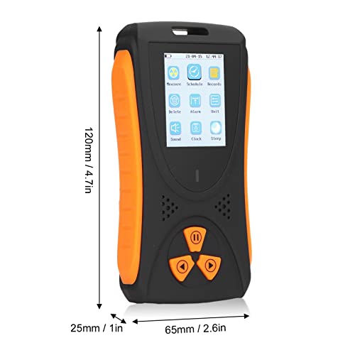 Geiger Counter, Portable Nuclear Radiation Detector High Accuracy X β γ Rays Tester Radiation Dose Alarm for laboratory, Hazardous Material Handling