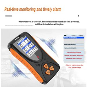 Geiger Counter, Portable Nuclear Radiation Detector High Accuracy X β γ Rays Tester Radiation Dose Alarm for laboratory, Hazardous Material Handling