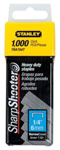 stanley tra704t 1/4-inch heavy duty staples, pack of 1000