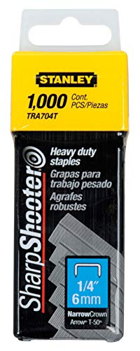 Stanley TRA704T 1/4-Inch Heavy Duty Staples, Pack of 1000