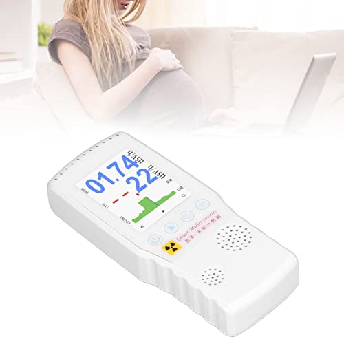 Nuclear Radiation Detector, Clear viewing High Accuracy Radiation Dose Counter Handheld for Pollution Monitoring