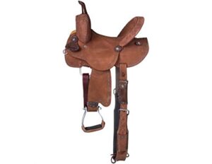 royal king medina buckstitch barrel saddle 15in