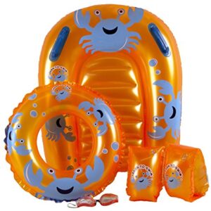 Poolmaster 81530 Learn-to-Swim Little Ones Crab Swim Set , Orange Small