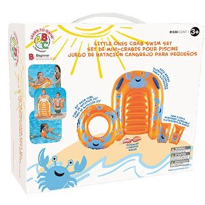 Poolmaster 81530 Learn-to-Swim Little Ones Crab Swim Set , Orange Small