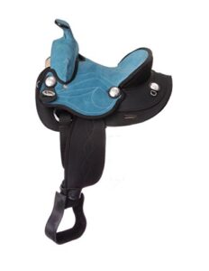 king series synthetic trail saddle black/tur 14