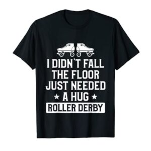 Roller Derby Player Fall on Floor Skating Team T-Shirt