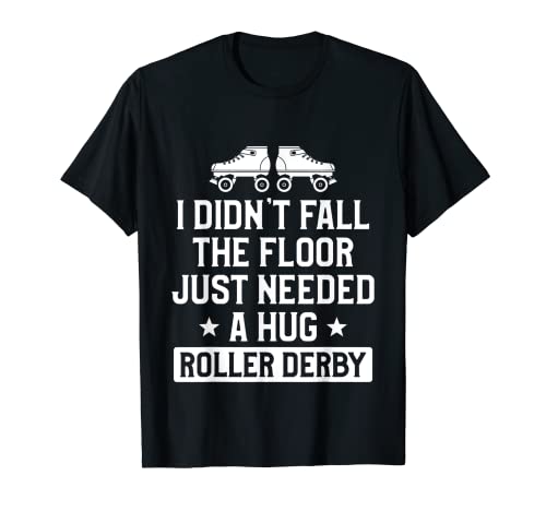 Roller Derby Player Fall on Floor Skating Team T-Shirt