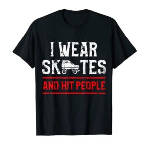 Roller Derby Player Skates People Skating Team T-Shirt