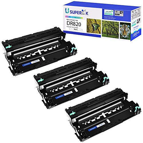 SuperInk High Yield Compatible Drum Unit Replacement for Brother DR820 DR-820 Work in MFC-L5700DW MFC-L5800DW MFC-L5850DW MFC-L5900DW Printer (Black,3 Pack)