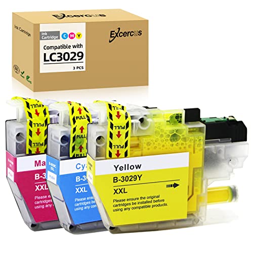 EXCERCUS Replacement for Brother LC30293PK LC3029 XXL MFC J5830DW Ink Cartridges use for Brother MFC-J5830DW MFC-J6535DW MFC-J6935DW MFC-J5830DW XL MFC-J6535DW XL Printer 3-Pack