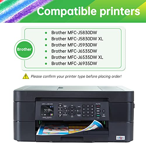 EXCERCUS Replacement for Brother LC30293PK LC3029 XXL MFC J5830DW Ink Cartridges use for Brother MFC-J5830DW MFC-J6535DW MFC-J6935DW MFC-J5830DW XL MFC-J6535DW XL Printer 3-Pack