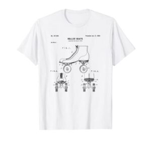 retro roller skate shirt – inline speed derby skater tee