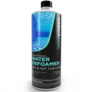 hot tub defoamer & spa defoamer – spa anti foam & hot tub anti foam for hottub owners to get the foam out for spa & hot tub foam removal, the defoamer for hot tubs to keep spa foam down | aquadoc 16oz