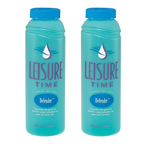 Leisure Time B-02 Defender for Spas and Hot Tubs, 1-Quart, 2-Pack Blue