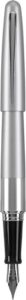 pilot metropolitan collection fountain pen, silver barrel, classic design, fine nib, black ink (91113)