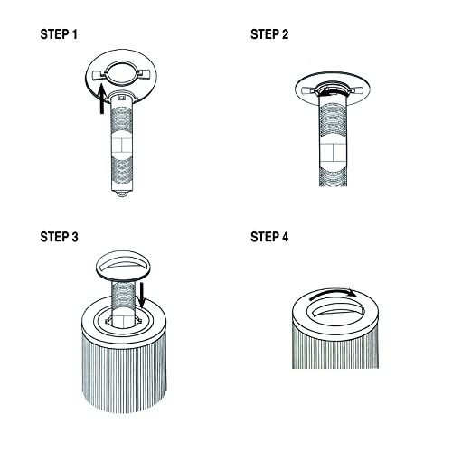 Spa Mineral Ion Cartridge Filter Stick for Jacuzzi-Hotub (3, Blue)