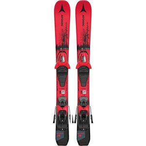 atomic maverick jr + c5 gw ski – kids’ red metalic, 90cm