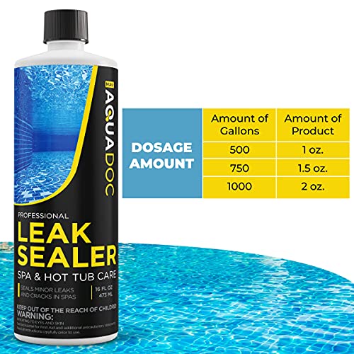 AquaDoc | Spa Leak Repair & Hot Tub Leak Sealer, Easily Fix a Leak for Spas, Hot Tub Leak Stop Kit to Fix a Leak in Spas. Hot Tub Leak Seal Stops Leaks for Spas & can Stop Leaks for Hot Tubs