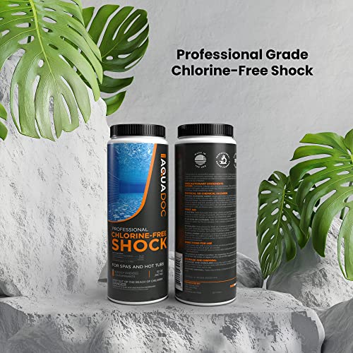 Non-Chlorine Spa Shock for Hot tub - Chlorine Free Hot Tub Shock Treatment & Enhanced Shock to Assist Bromine & Chlorine Shock - Suitable Chlorine Free Shock Oxidizer - Spa Oxidizing Shock by AquaDoc