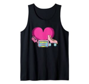 80s roller disco derby costume tank top