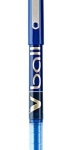 PILOT VBall Liquid Ink Rolling Ball Stick Pens, Fine Point, Blue Ink, 12-Pack (35113)