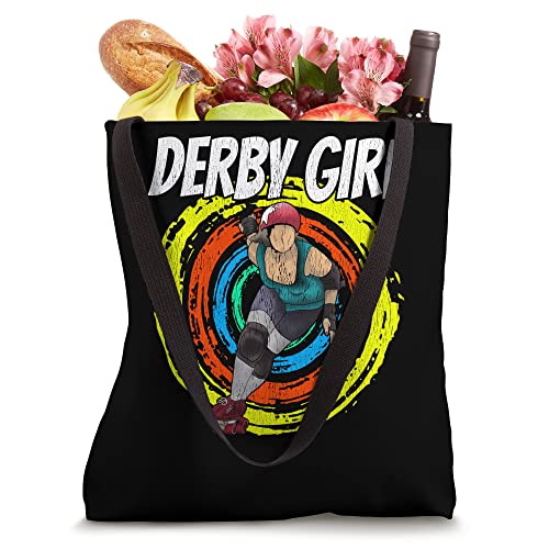 Roller Derby Girl Roller Skater Tote Bag