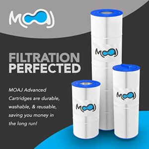 MOAJ Advanced Spa Filter 2-Pack Replaces PWK65, Watkins 31114, Hot Spring Spas 65 SF, Filbur FC-3960, Unicel C-8465, Tiger River Spas, PWK45N, 71827, 71828 | 10 1/2" x 8 1/2" | Washable & Reusable