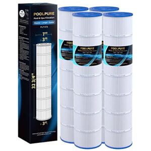 poolpure plf137a pool filter replaces pa137, unicel c-7490, filbur fc-1297,fc-6455, hayward cx1380-re, c-5500, c5520, sd-00368, apcc7251, 17-175-1339, 137 sq.ft filter cartridge 4pack