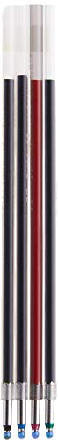 PILOT Dr. Grip 4+1 Multi-Function Ballpoint Ink Refills, Fine Point, Black/Red/Blue/Green Inks, Assorted Colors,4 Count (Pack of 1) (77154)