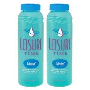 leisure time spa hot tub weekly stain and scale care control defender (2 pack)