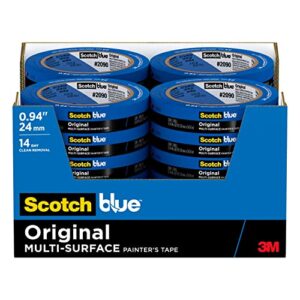 scotch original multi-surface painter’s tape 2090-24ec, 0.94 in x 60 yd, 24 rolls