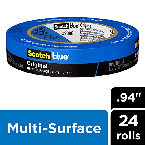 Scotch Original Multi-Surface Painter's Tape 2090-24EC, 0.94 in x 60 yd, 24 Rolls