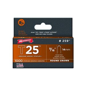 arrow fastener 259 9/16″ t25 staples