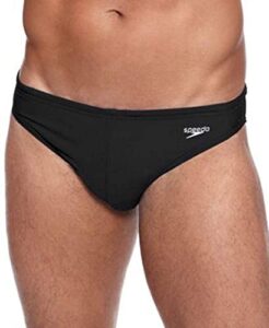 speedo men’s fitness solar 1-inch xtra life lycra brief, 32 – black