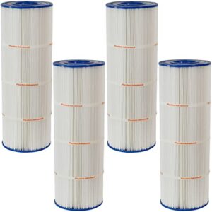 pleatco pcc80-pak4-ec pool filter cartridge replacement for unicel: c-7470-4, filbur: fc-6465, oem part numbers: 817-0081, 178580, r173573, white