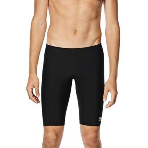 speedo mens swimsuit endurance+ solid usa adult athletic swim jammers, speedo black, 32 us