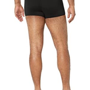 Speedo Men's Swimsuit Square Leg Endurance+ Solid Speedo Black, 36