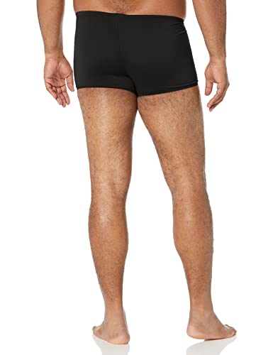 Speedo Men's Swimsuit Square Leg Endurance+ Solid Speedo Black, 36