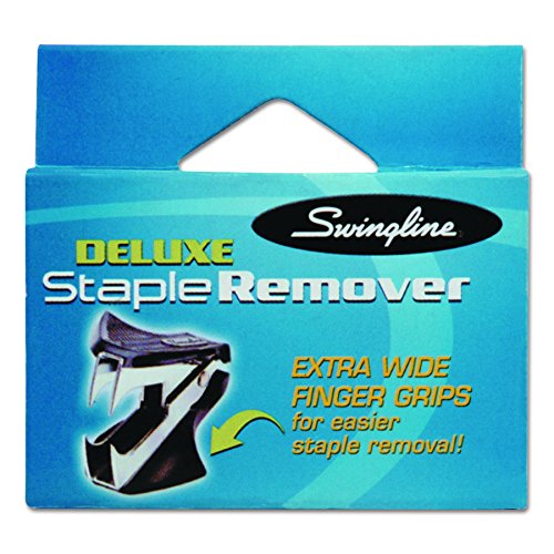 Swingline Staple Remover, Deluxe, Extra Wide, Steel Jaws, Black (38101) (S7038101)