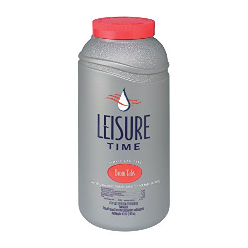 LEISURE TIME 45430A Brom Tabs Bromine Cleanser for Spas and Hot Tubs, 4 lbs