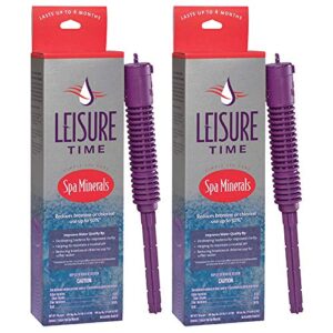 leisure time 23434a-02 purifier spa minerals, 2-pack