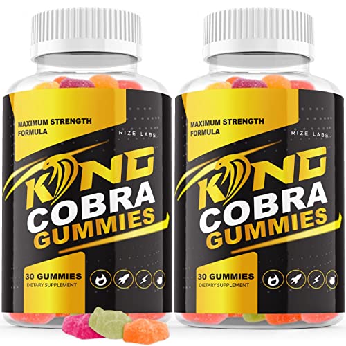 Rize Labs (2 Pack) King Cobra Gummies King Cobra Gummy Formula for Men (120 Gummies)