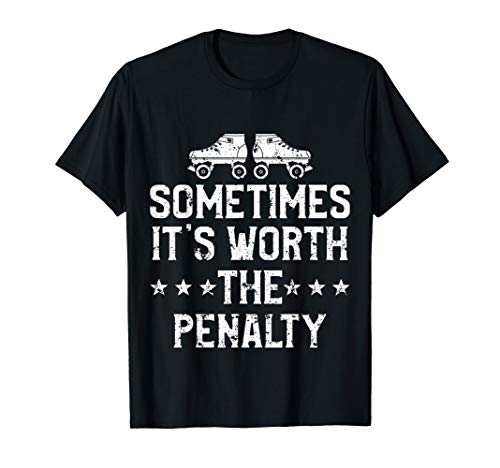 Roller Derby Player Penalty Skating Team T-Shirt