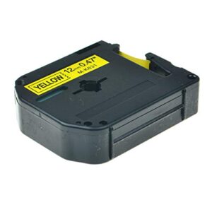 KCMYTONER Compatible for Brother P-Touch M Tape M-K631 MK631 M631 MK-631 Black on Yellow Label Tape 0.47" (12mm) x 26.2ft for PT-90 PT-M95 PT-70 PT-70BM PT-85 PT-80 PT-45 PT-65 Label Makers, 5 Pack