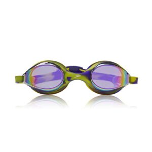 Speedo Unisex-child Swim Goggles Junior Hyper Flyer Ages 6-14 Purple/Iris Mirrored