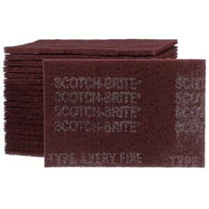 3M 07447 Scotch-Brite Maroon General Purpose Hand Pad,20 Pack