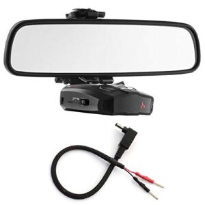 radar mount mirror mount bracket + mirror wire power cord for cobra radar detectors (3001103)