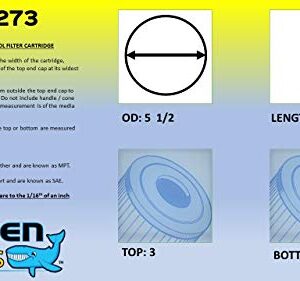 Baleen Filters 28 Sq. Ft. Pool Filter Replaces Pleatco PDM28, FC-9944, for Dream Maker/Aquarest - Model AK-461273