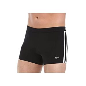 Speedo Men's Swimsuit Square Leg Splice,Speedo Black,Large