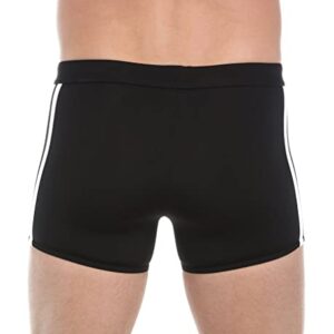 Speedo Men's Swimsuit Square Leg Splice,Speedo Black,Large